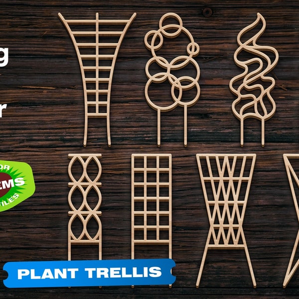 Laser Cut Plant Trellis Svg - Etsy