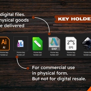 Key Holder Svg Key Holder for Wall Keychain Charm Svg Cut File Laser ...