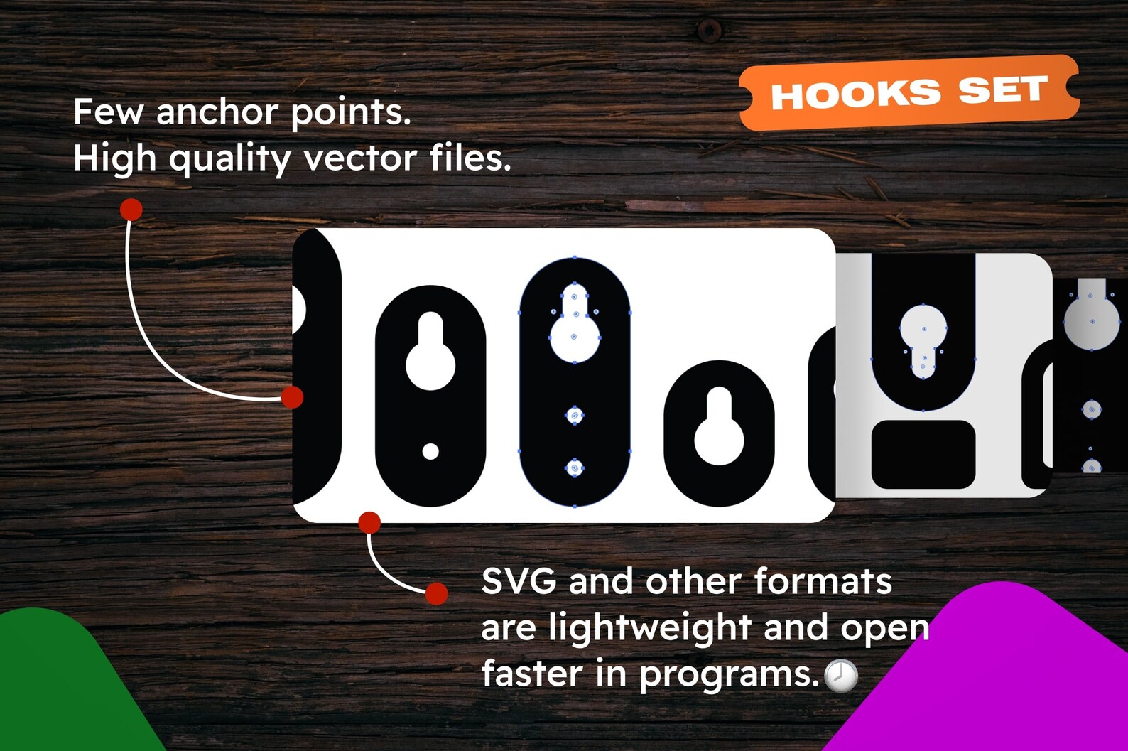 Hooks Set SVG Dxf Laser Cut File Dxf Files for Cnc Files for - Etsy