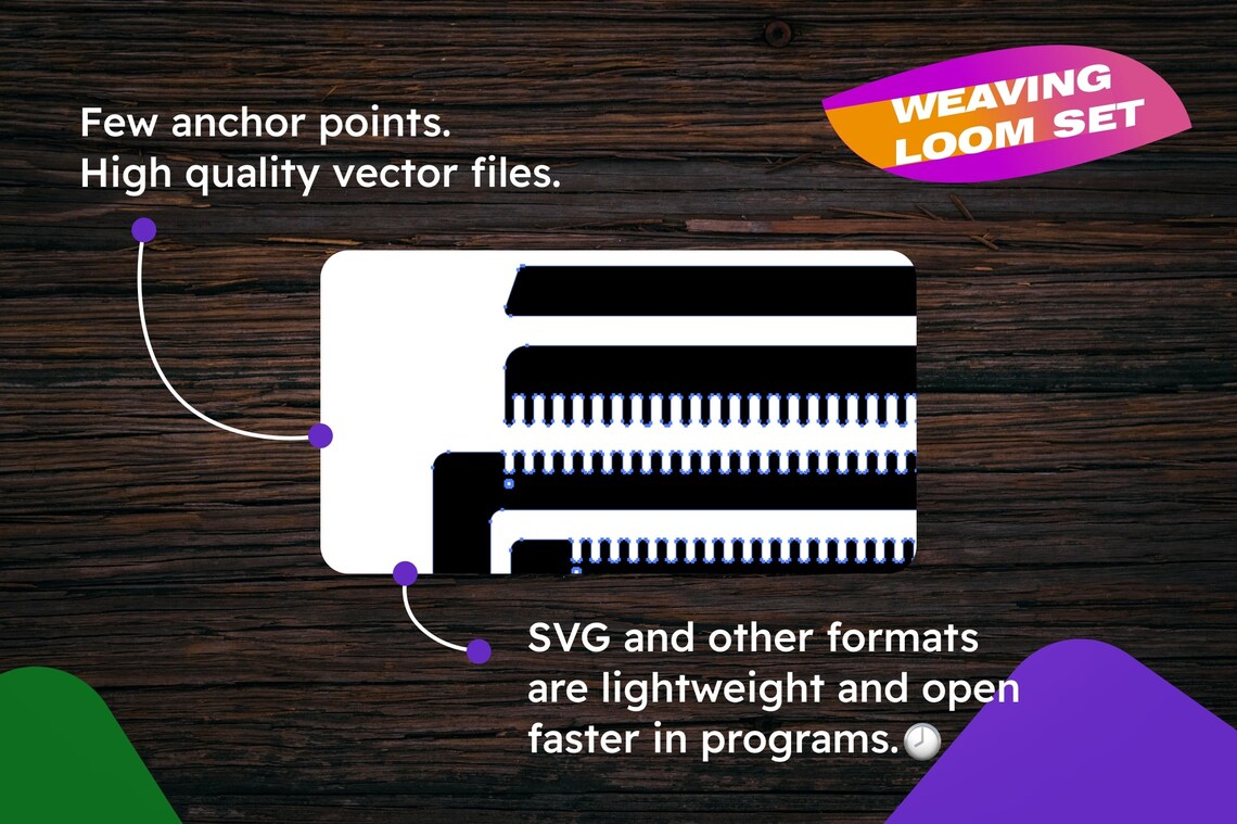 Weaving Loom Set 1 Svg Laser Cut Files Svg Dxf Dxf Files for - Etsy