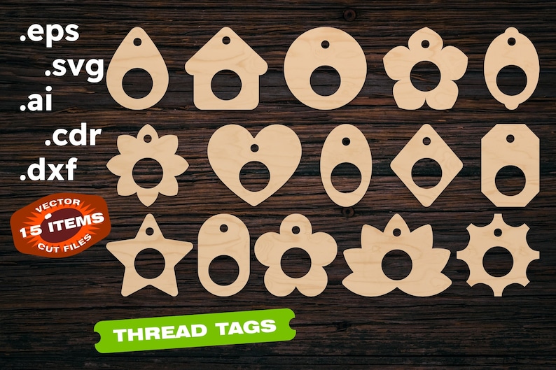 Thread Tags Svg Papercut Template Thread Storage Label Laser - Etsy