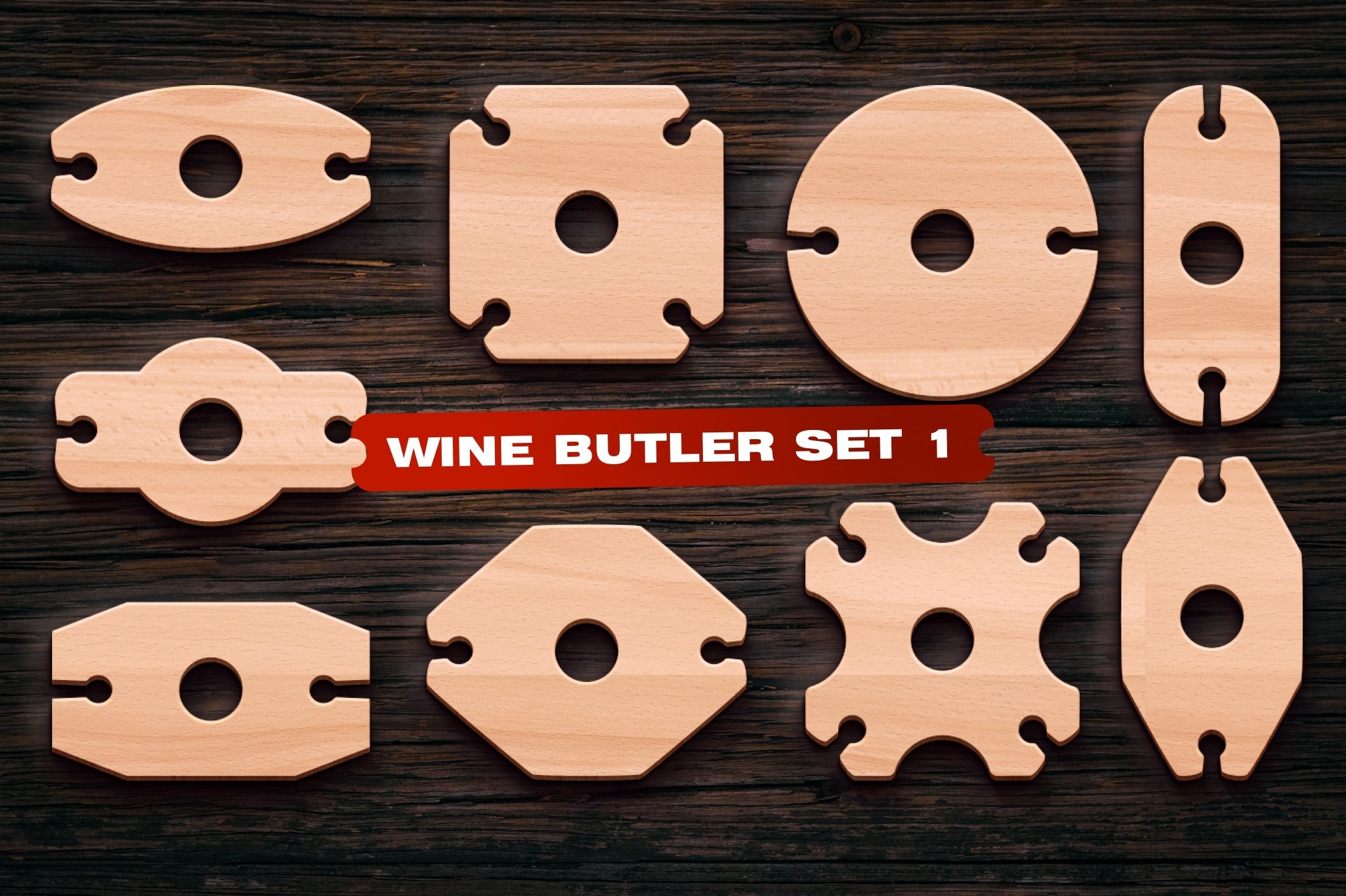 Wine Butler Svg Set 1 Dxf Laser Cut Files Cnc Router Lazer Cut - Etsy