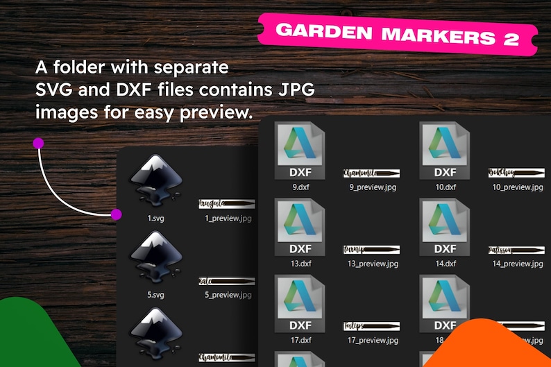 Vegetable Garden Markers Set 2 Svg Laser Cut Files Vegetable - Etsy