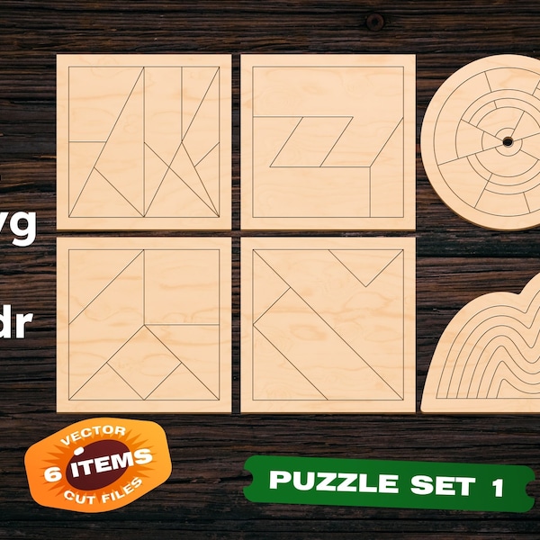 Tangram Tumbler Templates Svg - Etsy