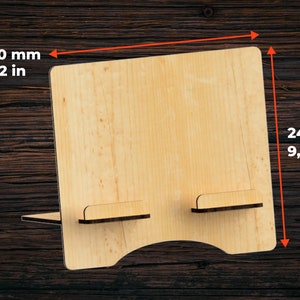 Tablet Stand SVG DXF Holder Desktop Holder Dock Office Laser Easel ...