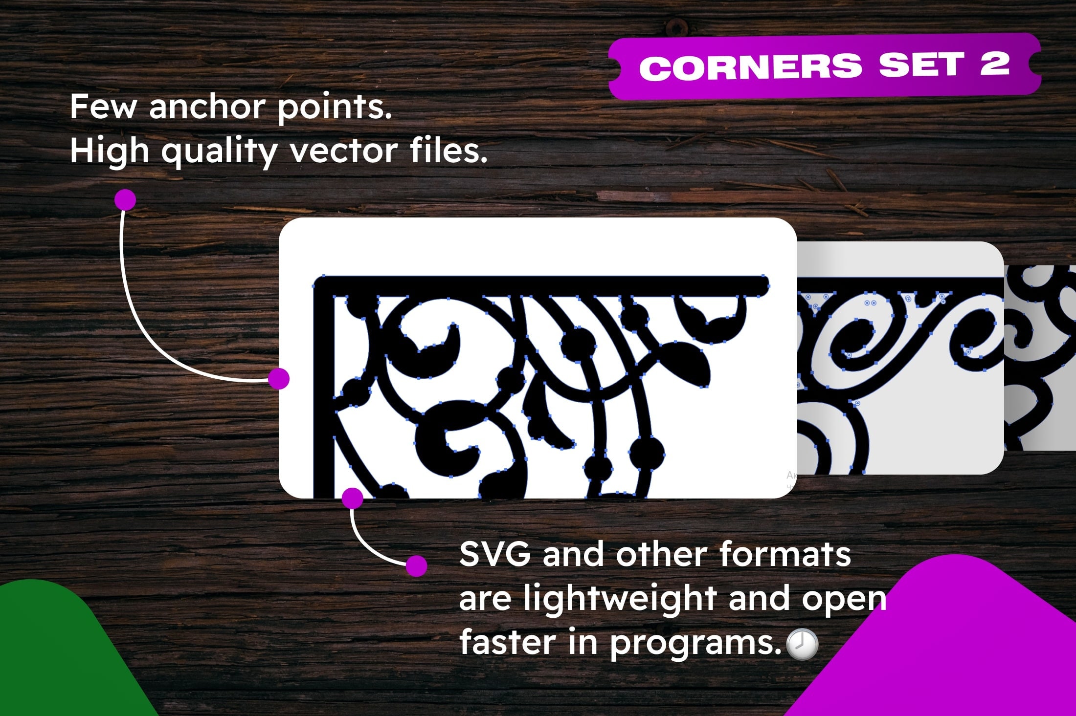Swirl Corner SVG Set, Laser Cut Curtain Frame Designs (digital Files ...