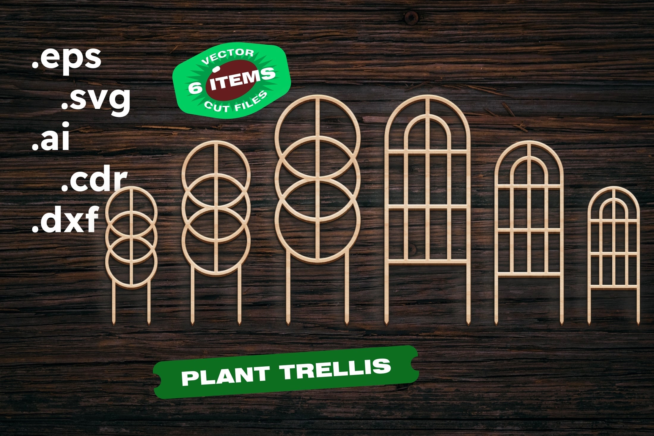Plant Trellis SVG Houseplant Stakes Svg File Plant Stakes - Etsy