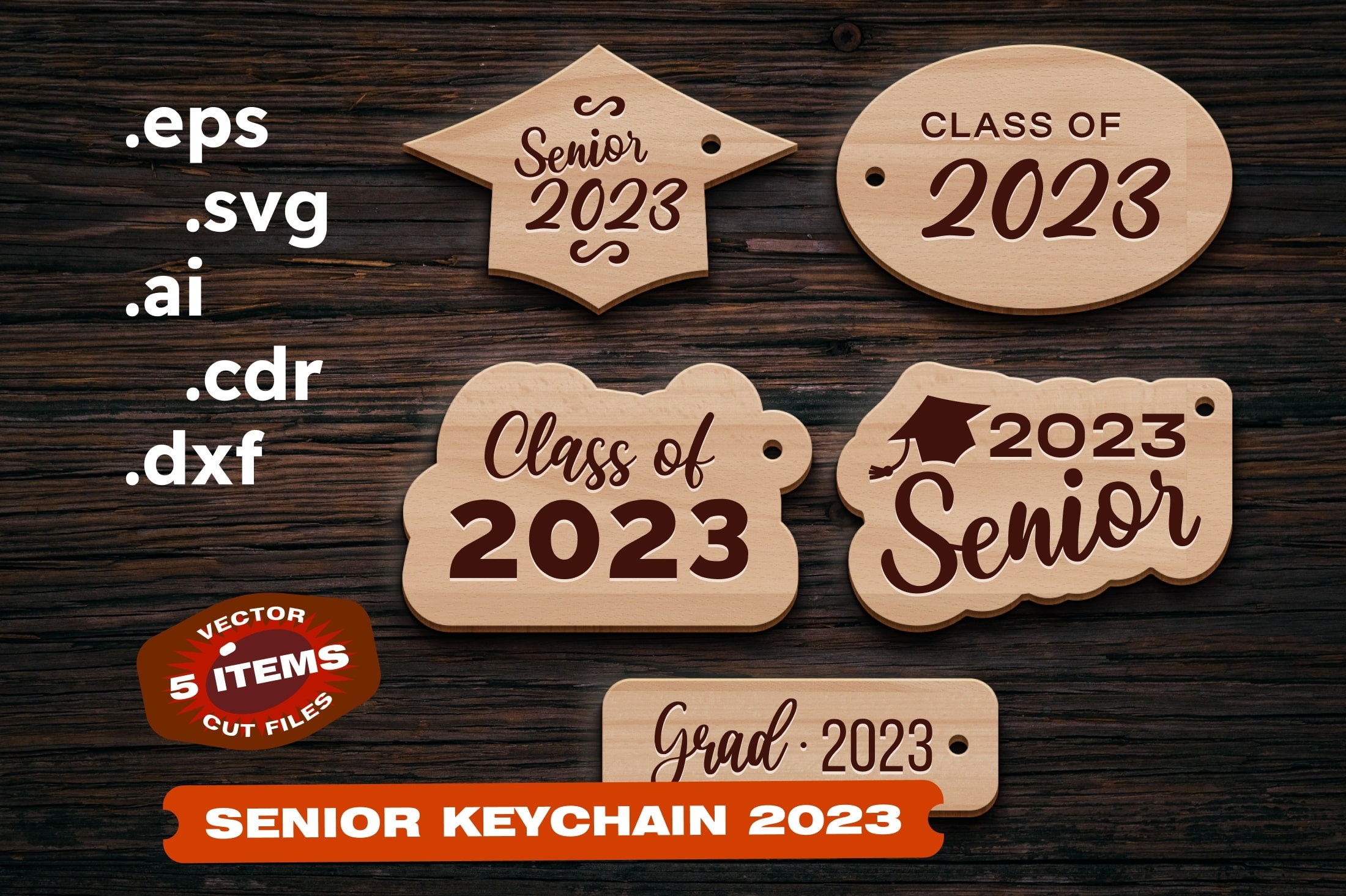 Senior Keychain Svg 2023 Senior Graduate Keychain Wristlet - Etsy