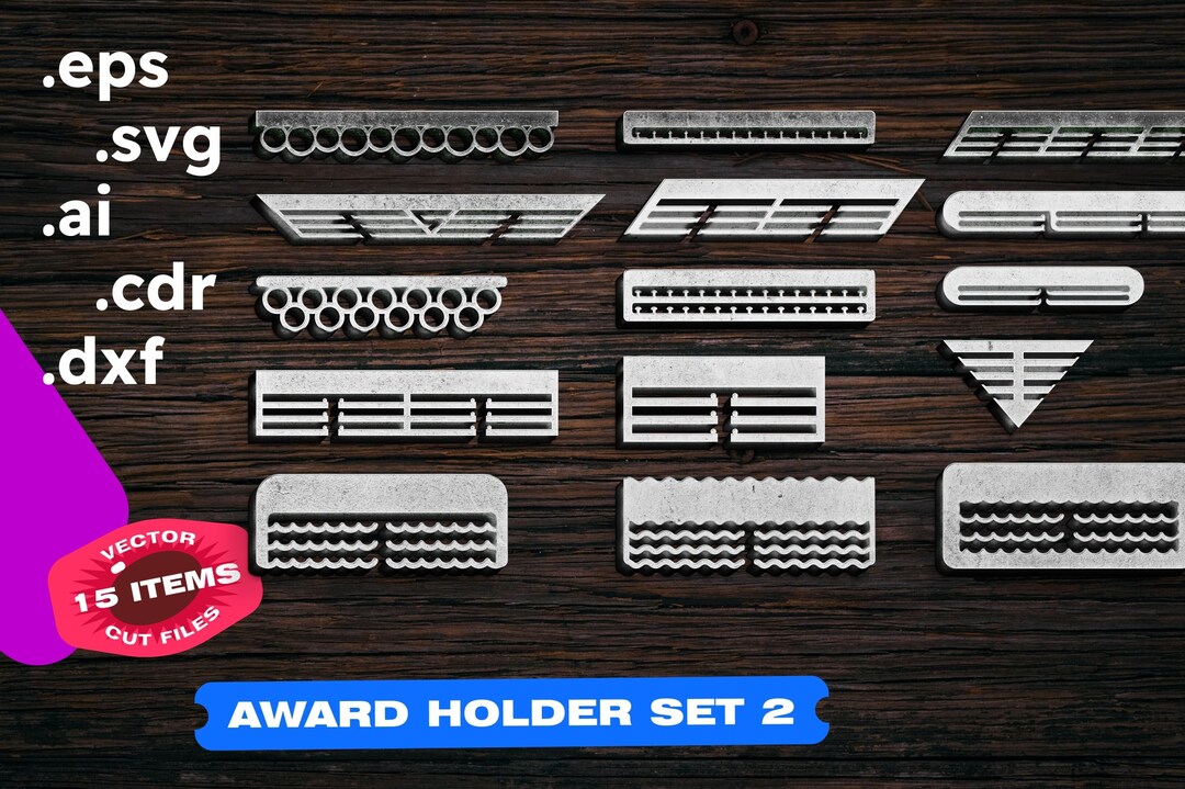 Award Medal Holder Svg Dxf Files for Medal Display Hanger Laser Cut ...
