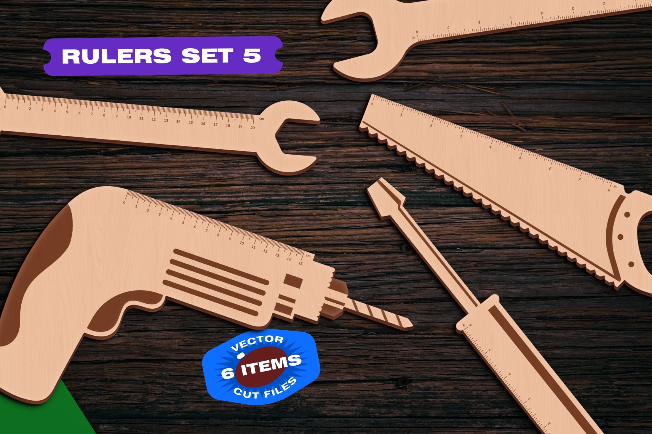 Ruler Toy Svg Ruler Set 5 SVG Ruler a Hammer Saw Screwdriver - Etsy