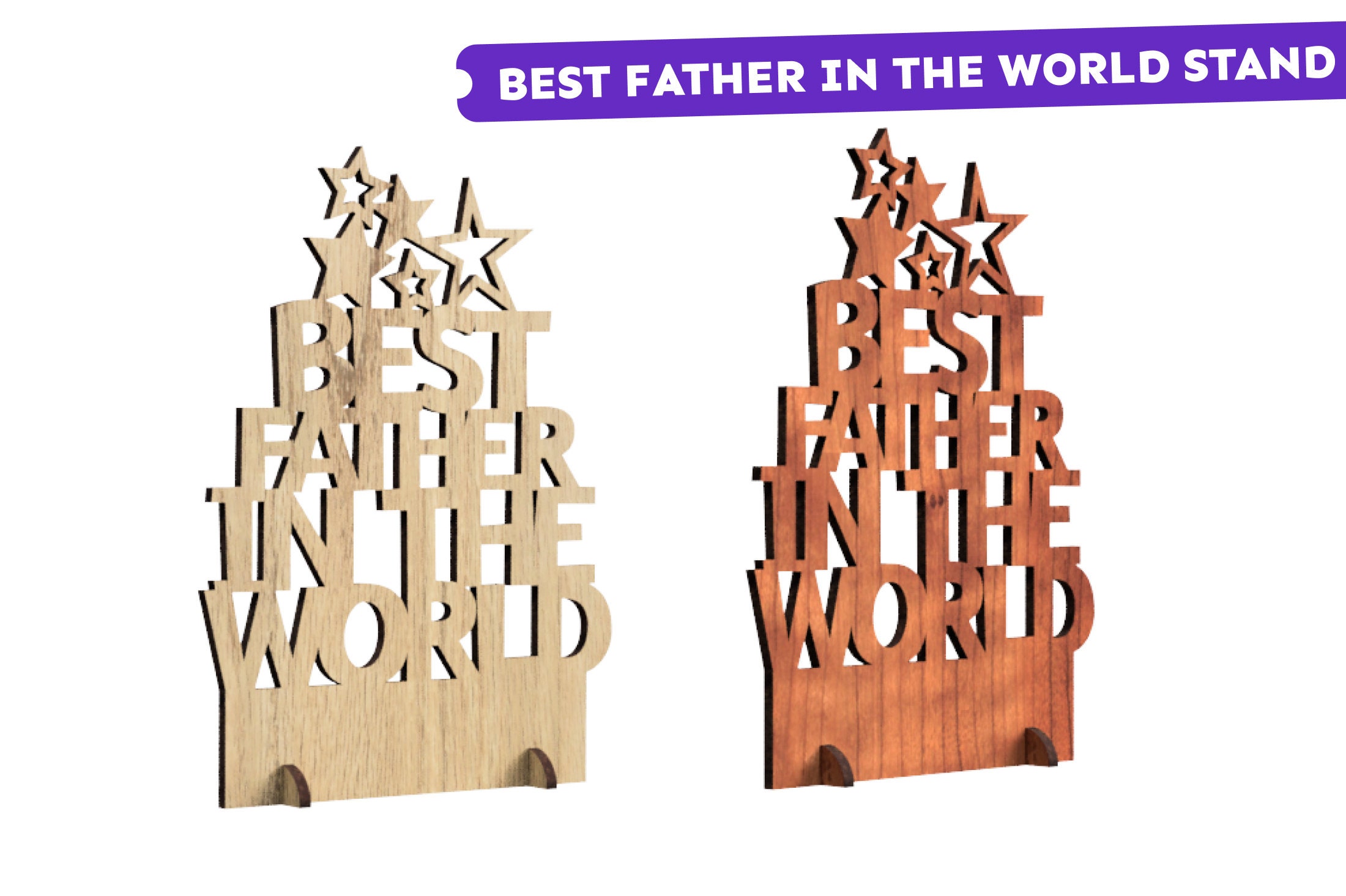 Best Father Stand SVG, DXF, Laser Cut File (digital Download) - Etsy