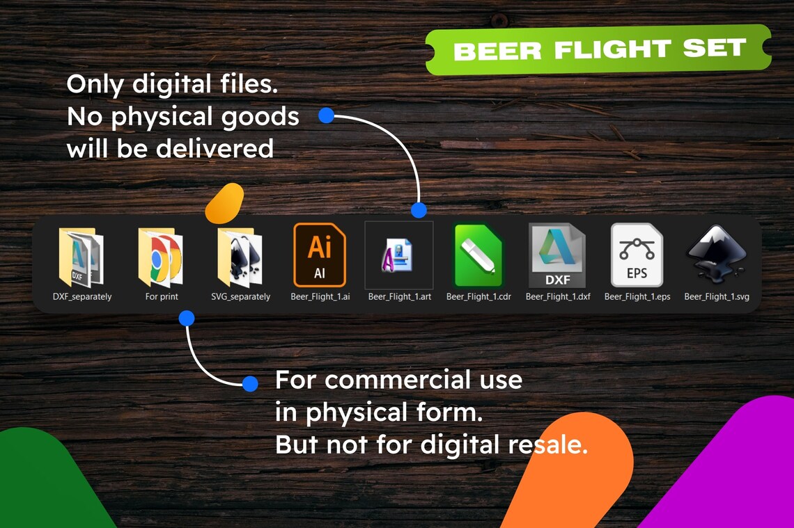 Beer Flight Svg Dxf Laser Cut Files Boards Set Svg Dxf Laser - Etsy
