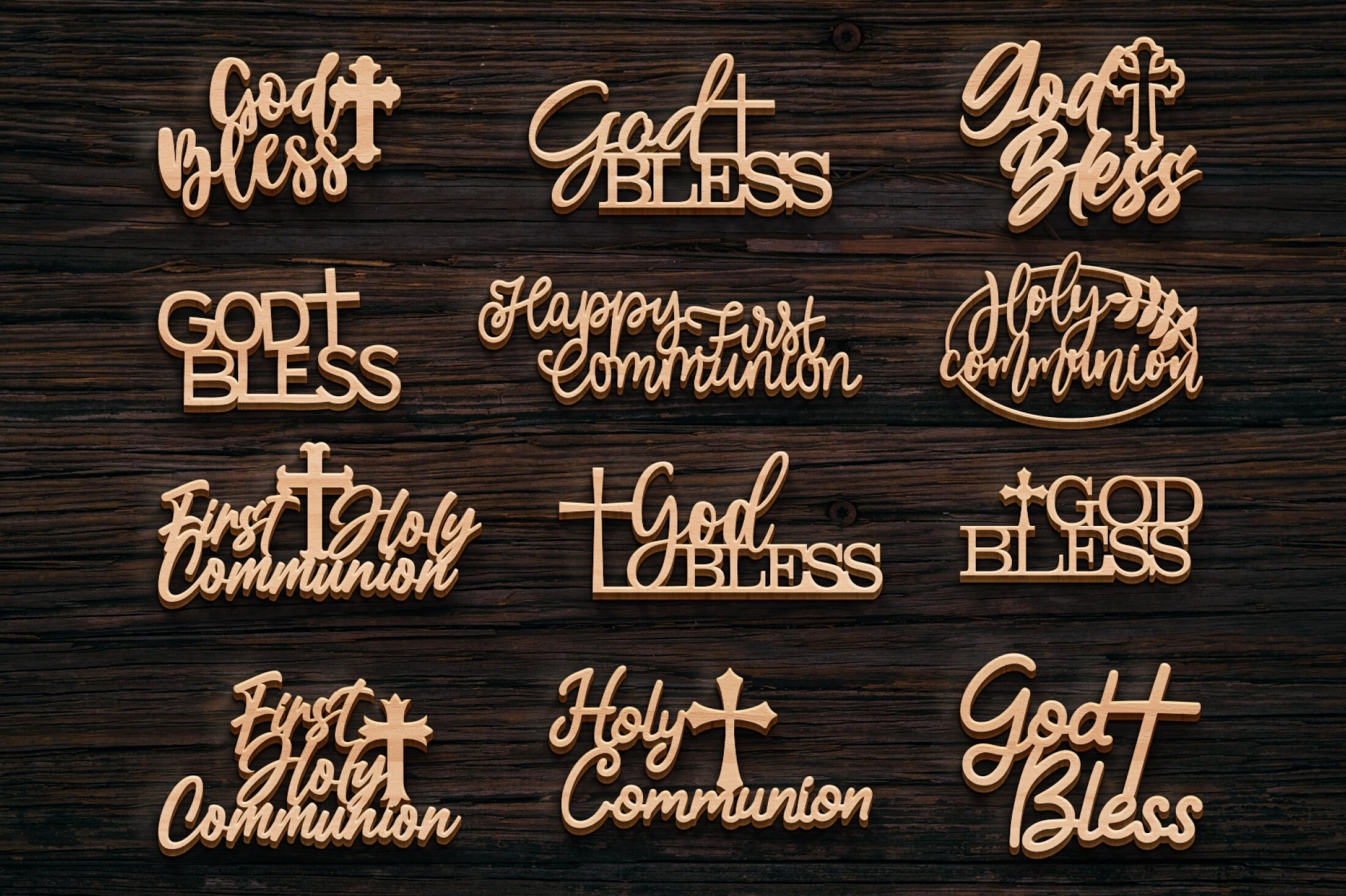 God Bless Svg Topper Bundle Holy Communion Svg Cut Files Cake - Etsy