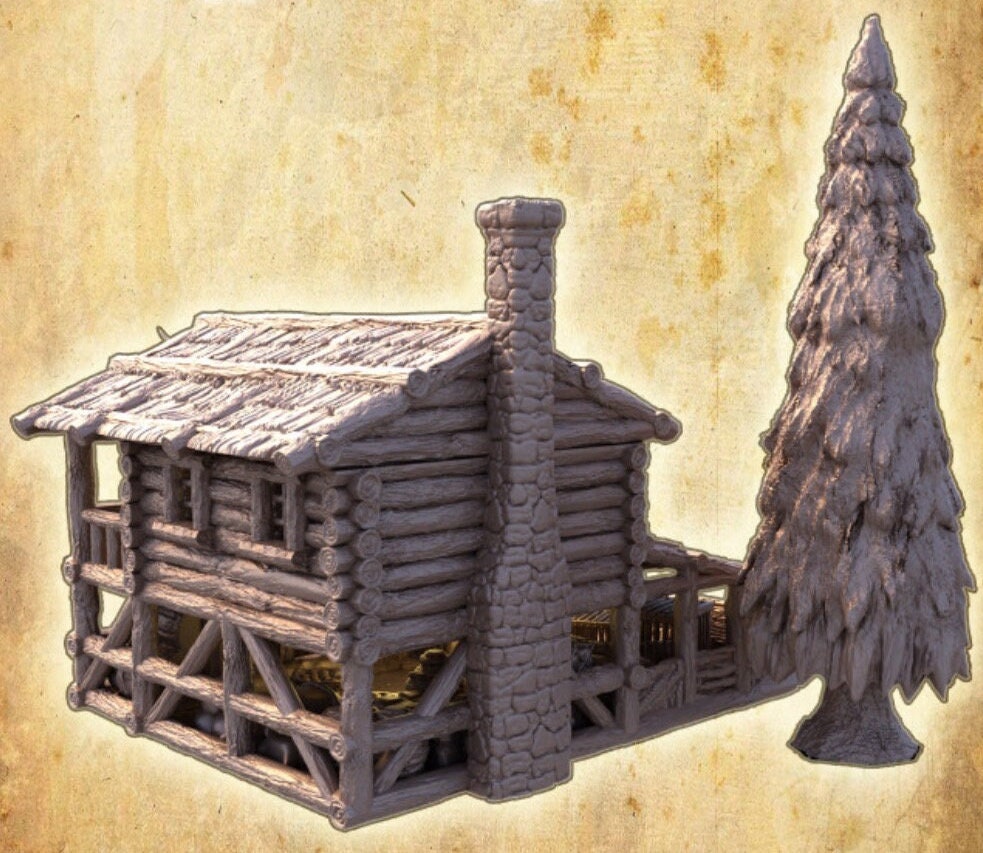 Dnd Building, Smugglers Forest Cabin, dnd, Pathfinder, Warhammer - Etsy