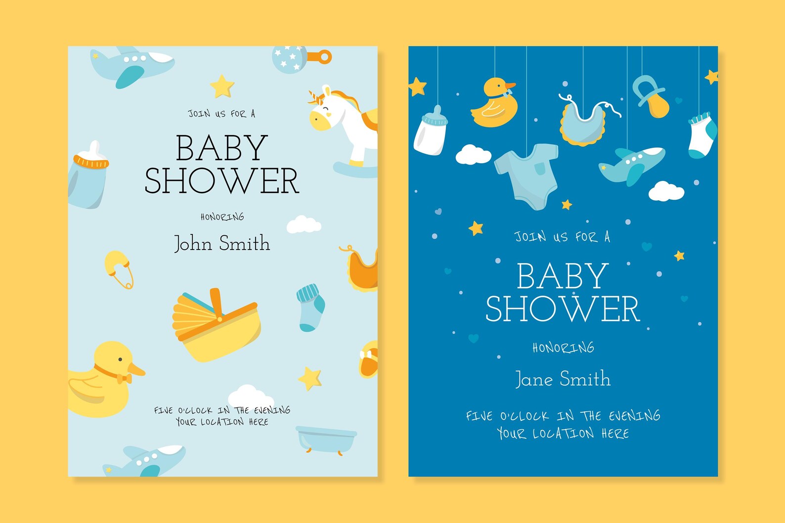 Cute Customizable Baby Shower Invitation- Digital Download. - Etsy