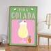 Pina Colada Art | Cocktail Art Collection - Etsy