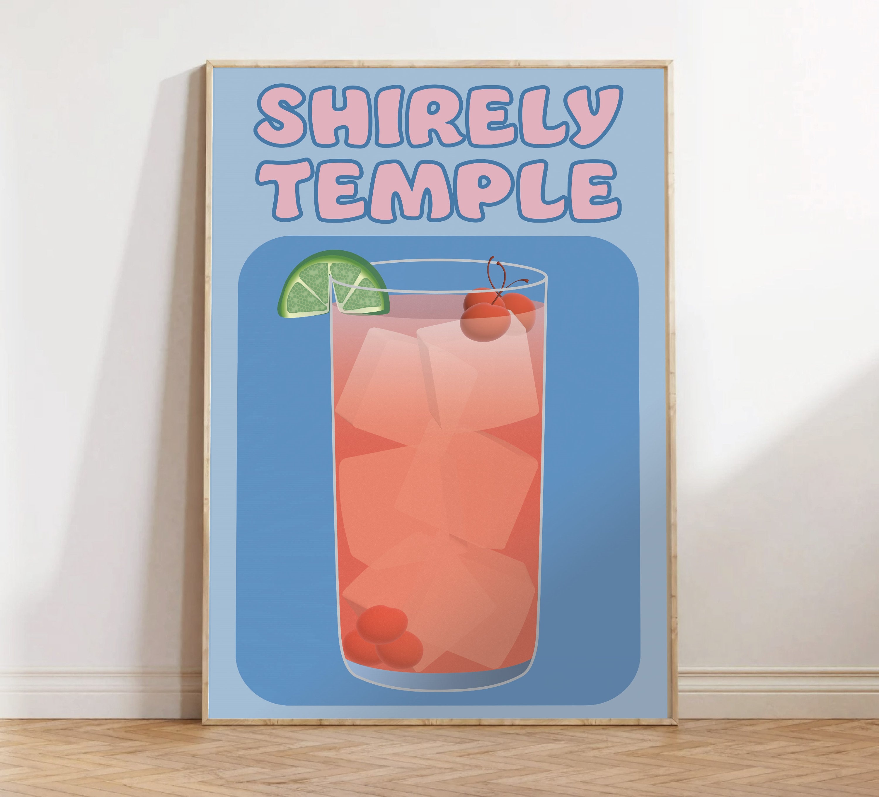 Shirley Temple Art | Drink Art Collection - Etsy