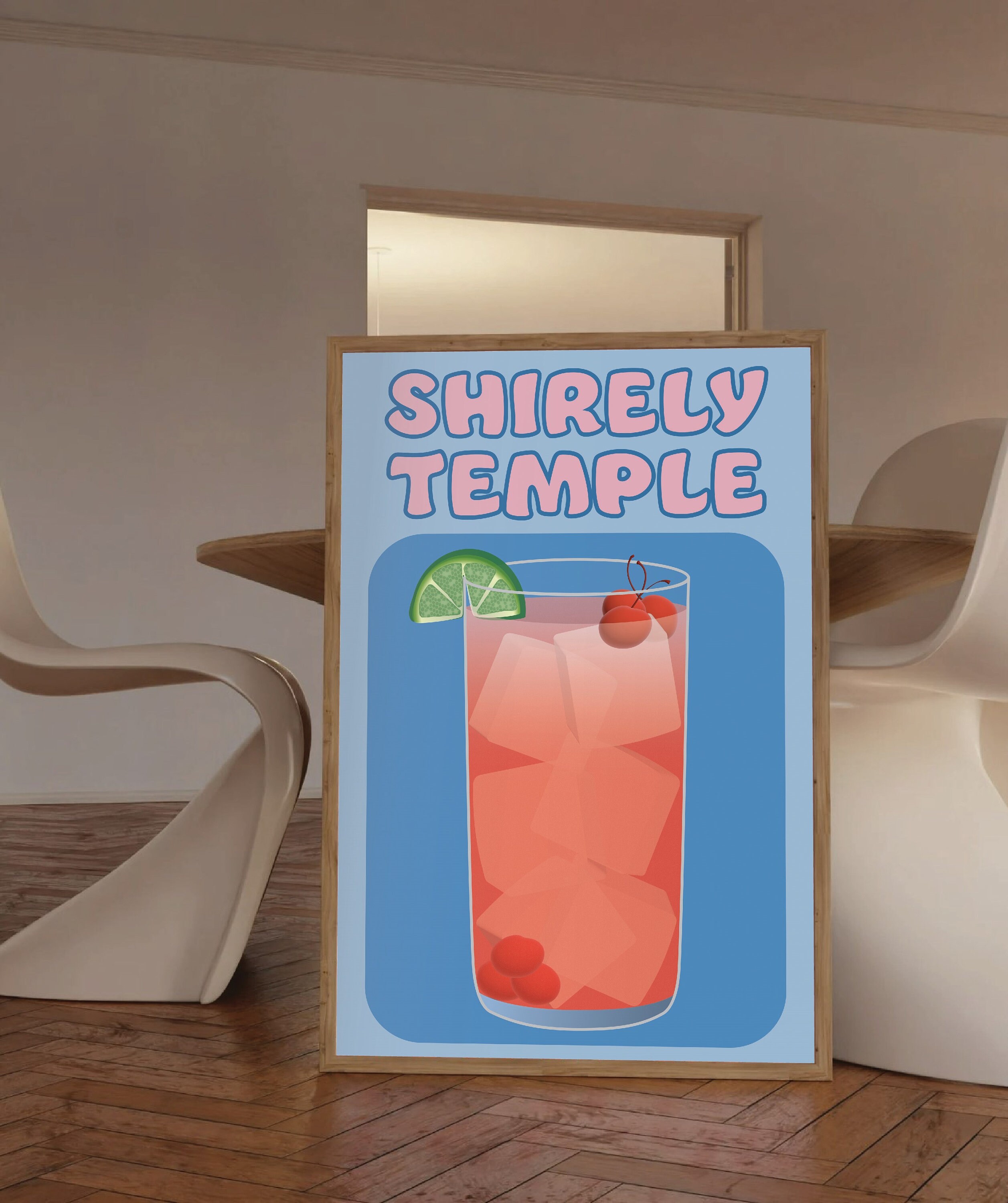 Shirley Temple Art | Drink Art Collection - Etsy