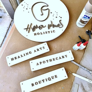 Personalized Market Booth Vendor Sign | Painted 3D Round Sign With ...