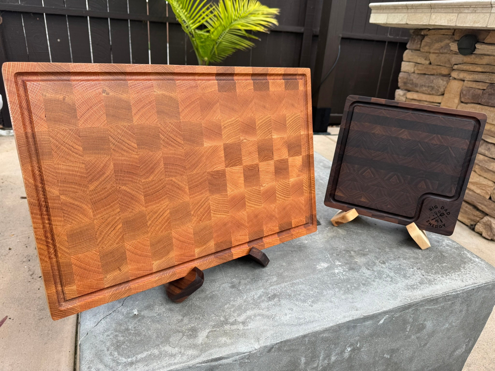 NO JOKE Oak Butcher Block Board Oak End Grain Cutting Board FREE ...