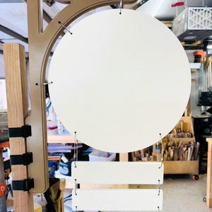 Custom MARKET Signage | 3D Round Sign W/ Canopy Tent Hanging Bracket ...