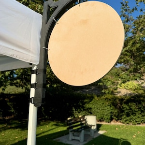 Custom MARKET Signage | 3D Round Sign W/ Canopy Tent Hanging Bracket ...