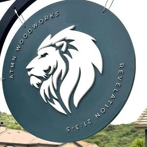 Custom MARKET Signage 3D Round Sign W/ Canopy Tent Hanging Bracket Your ...