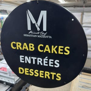 Personalized Market Booth Vendor Sign | Painted 3D Round Sign With ...