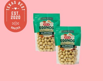 Candy Cane Peppermint Flavored Almonds, Texas Snacks, Seasonal Snacks ...