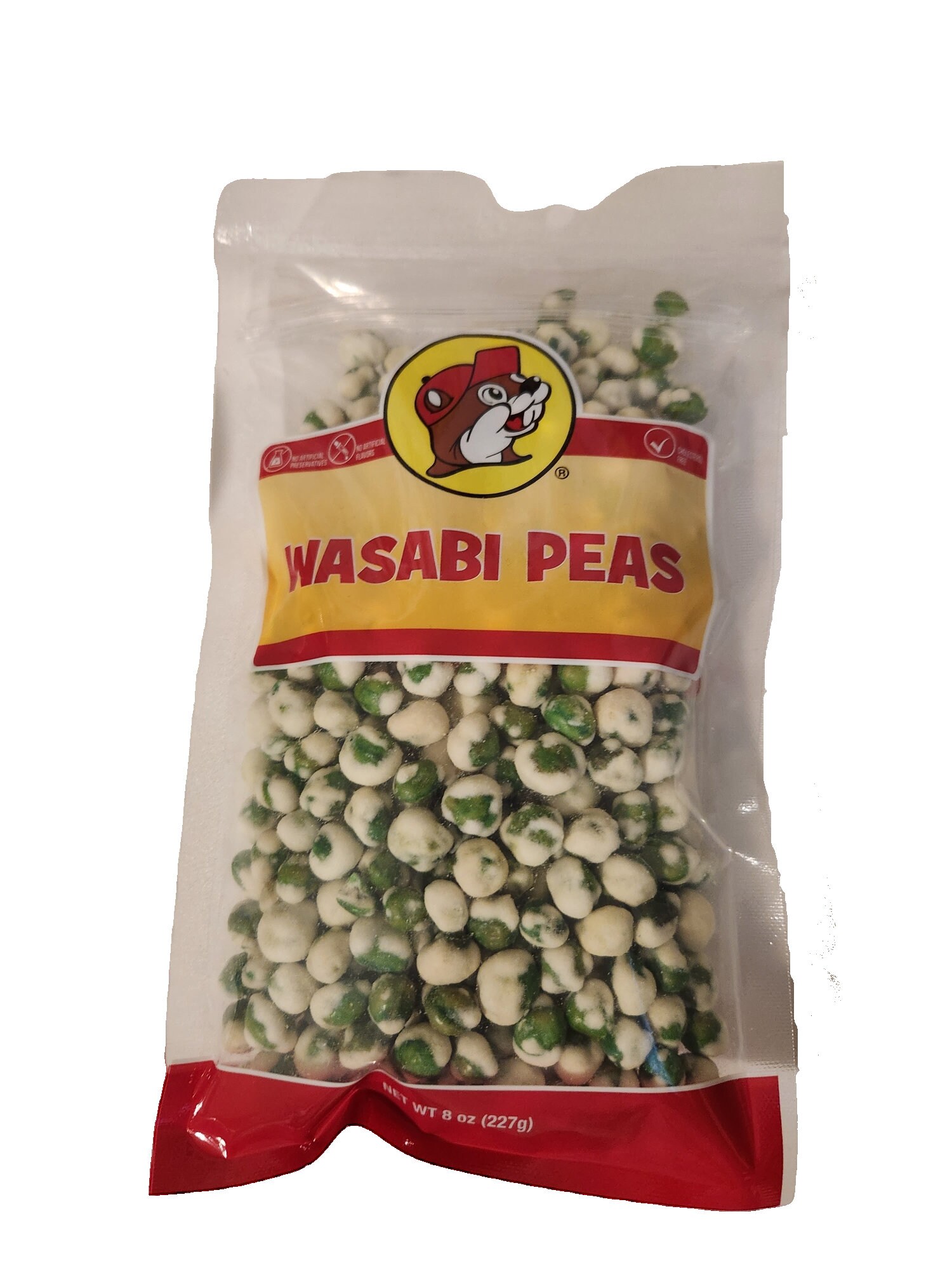 Buc-ee's Wasabi Peas, 8 Ounces Resealable Bag, Texas Snacks, Candy ...