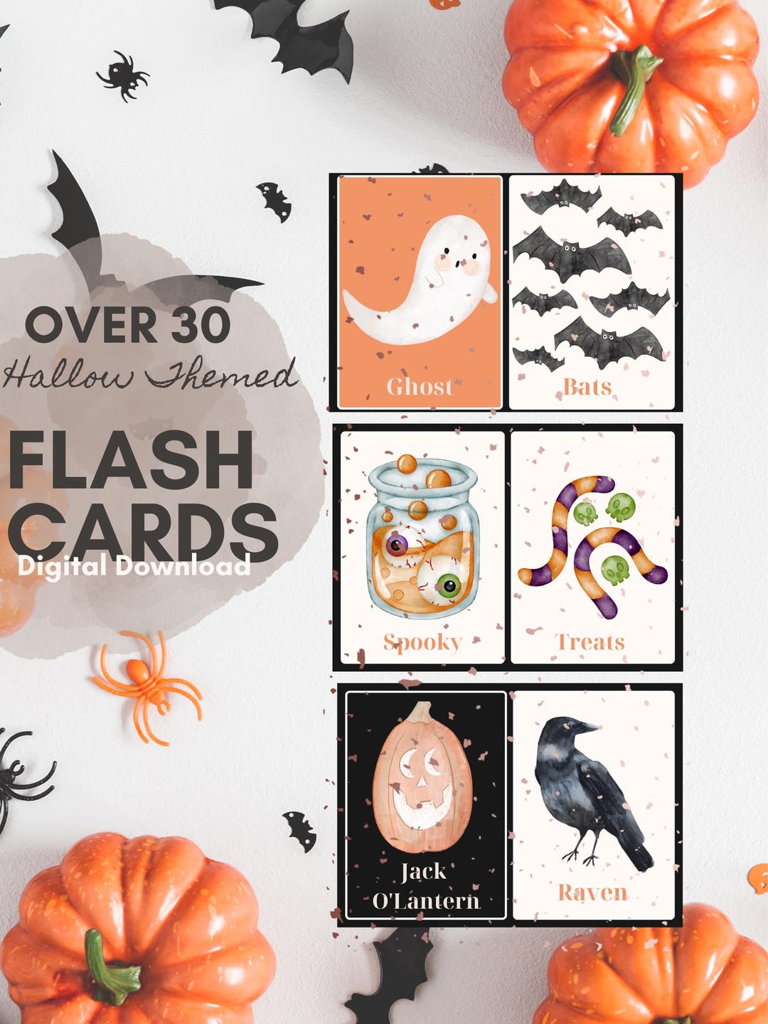 Fall Montessori Toddler Flashcards | Halloween Printable Learning Cards ...