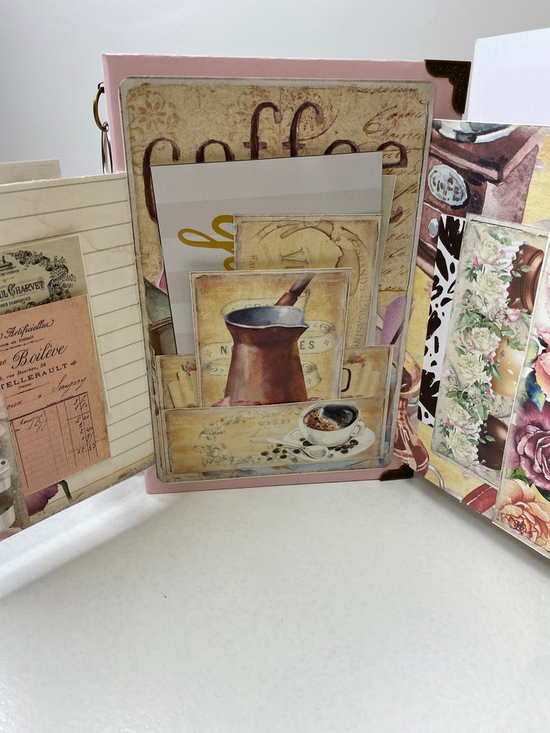 Coffee Chocolate Themed Junk Journal Handmade Coffee - Etsy