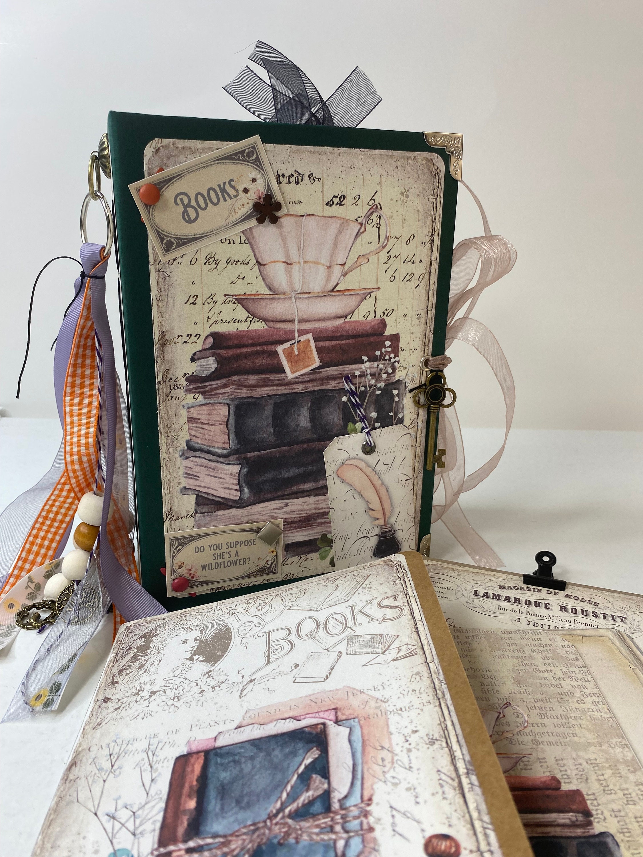 Book Junk Journal Handmade Gift Scrapbook Album - Etsy