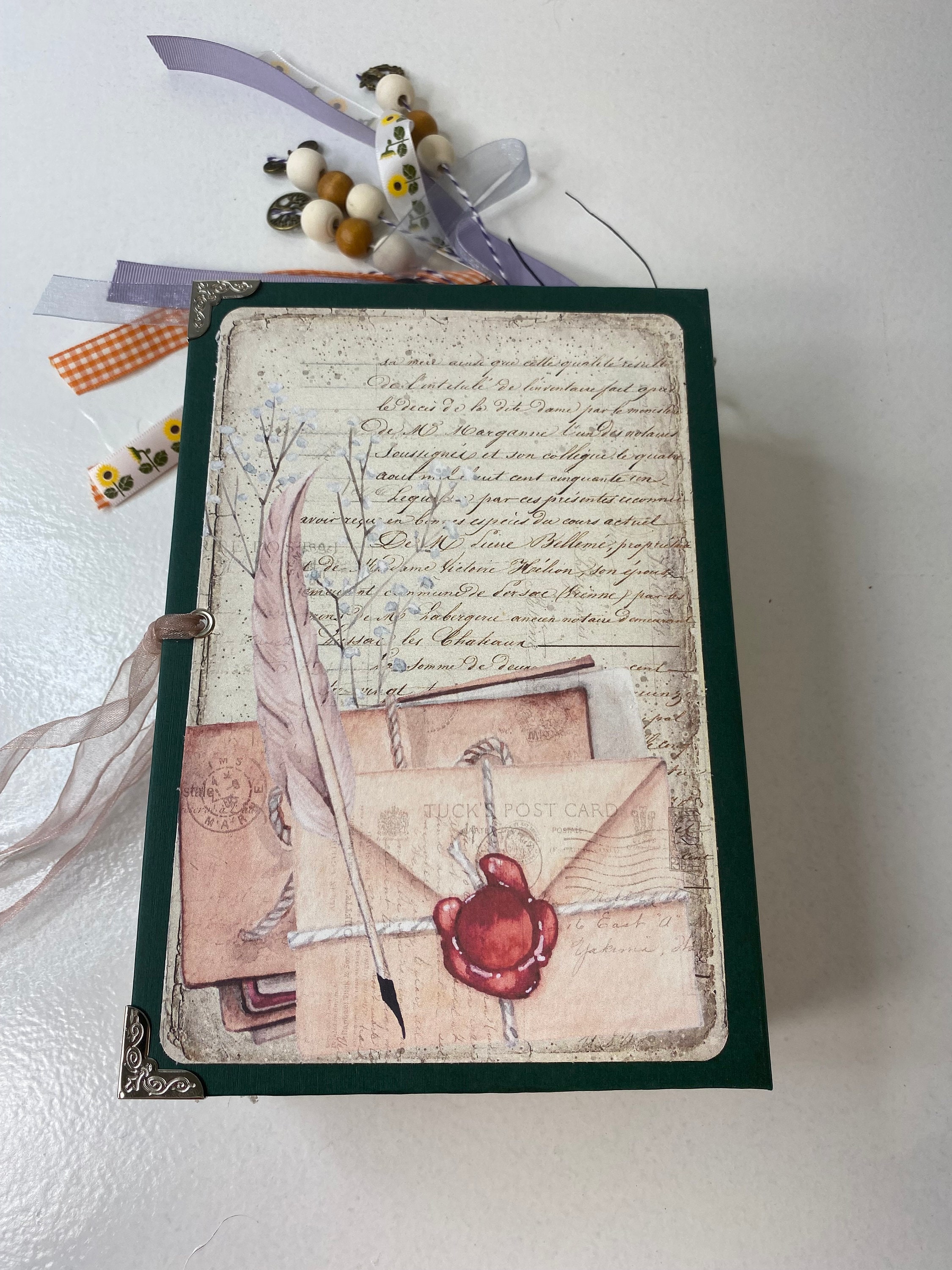Book Junk Journal Handmade Gift Scrapbook Album - Etsy