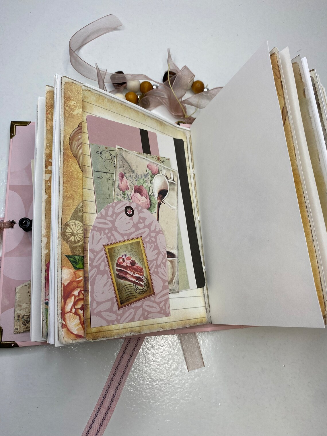 Handmade Coffee Chocolate Junk Journal, French Ephemera Album - Etsy