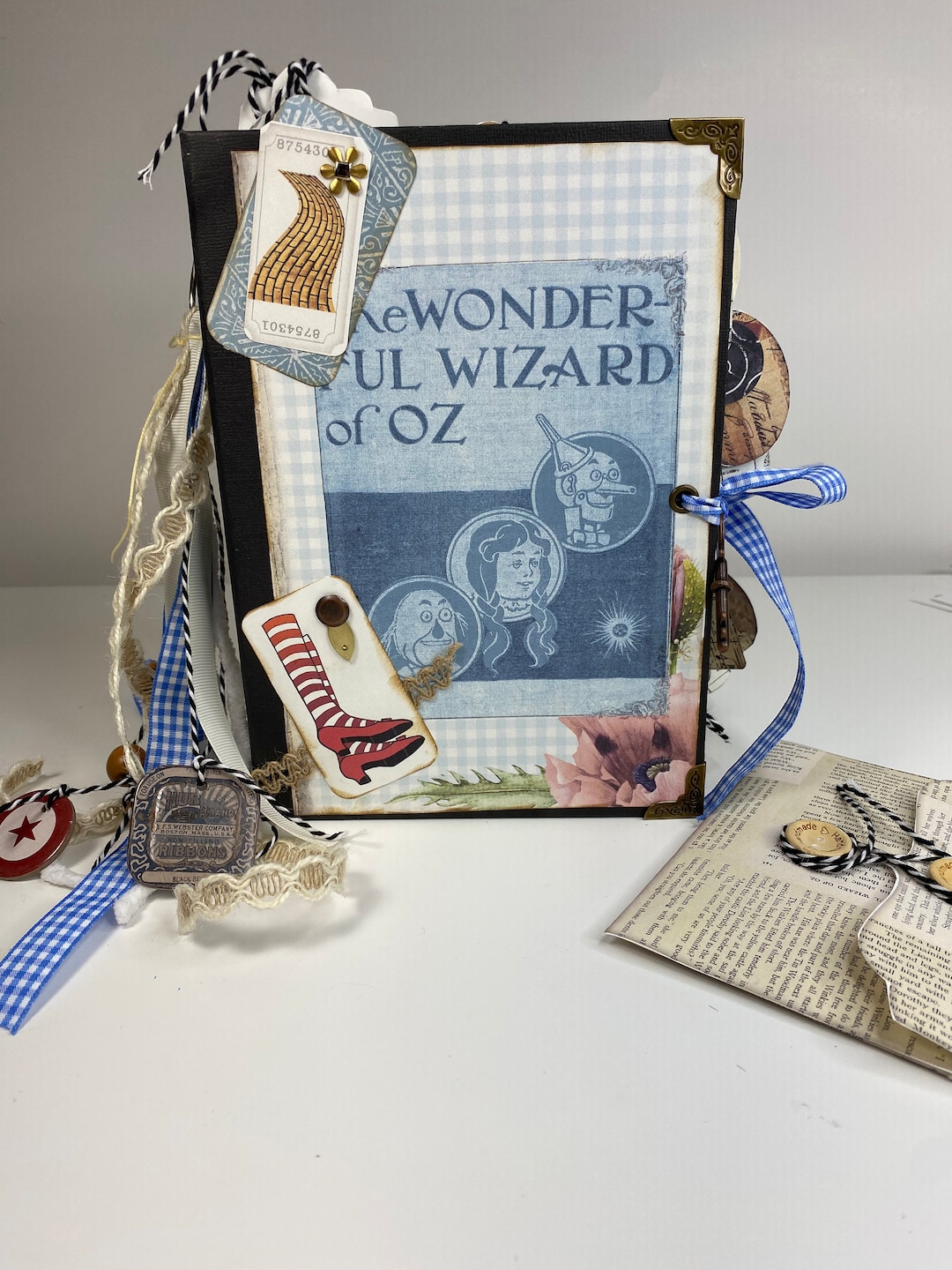 Wizard of Oz Junk Journal, Handmade Scrapbook Album, Note Daisy Co ...