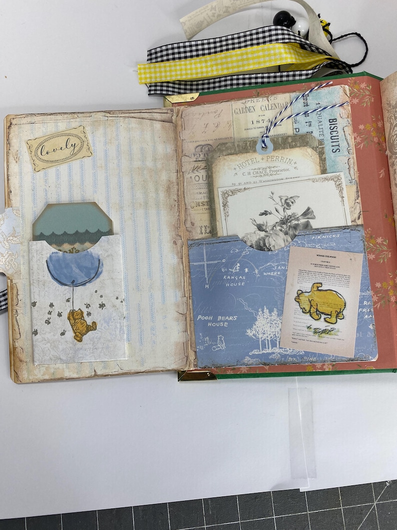 Winnie the Pooh Junk Journal: Little Golden Book Scrapbook - Etsy