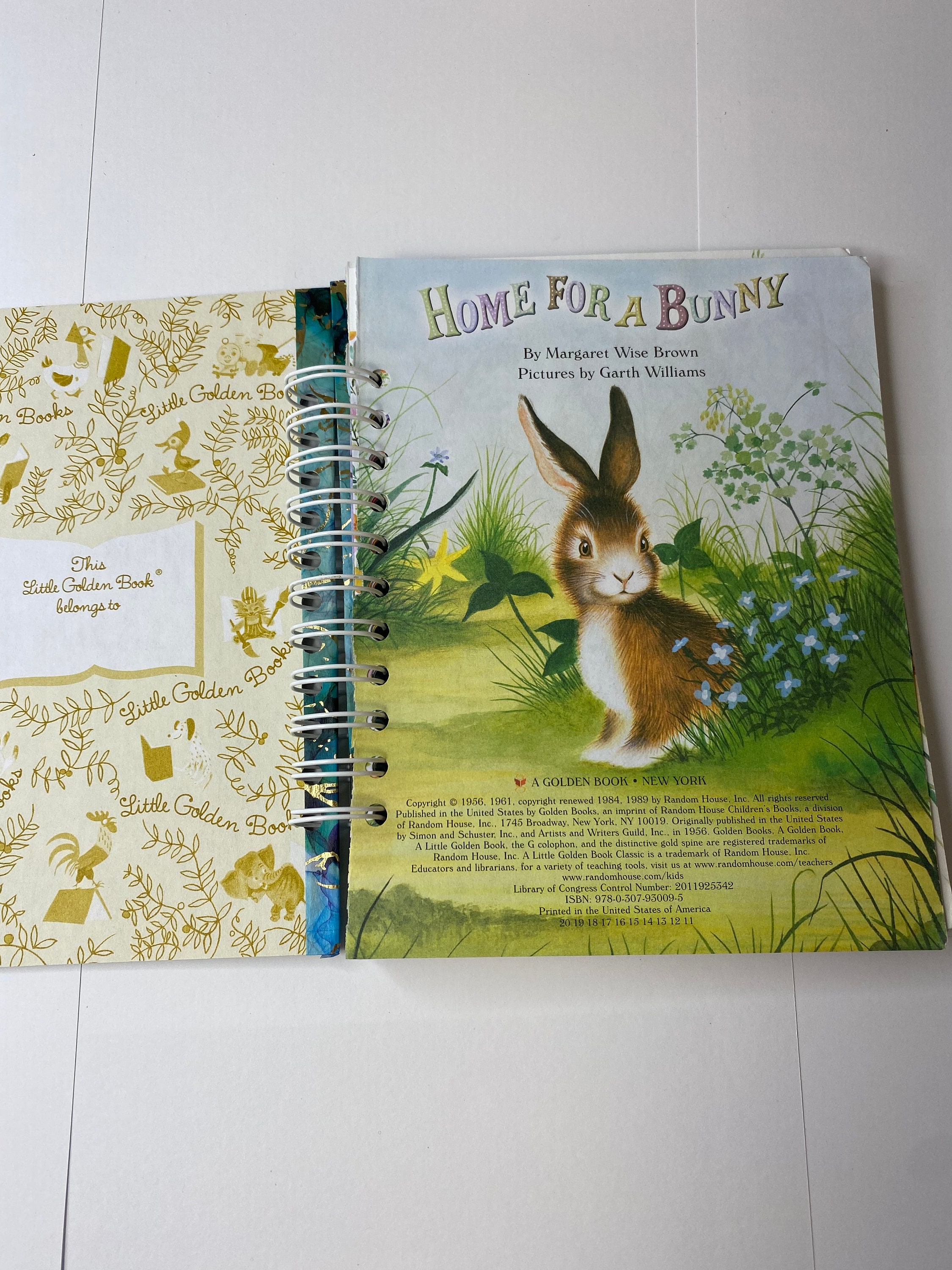 Spring Rabbit Journal, Home for a Bunny, Gift for Her, Handmade, Gift ...