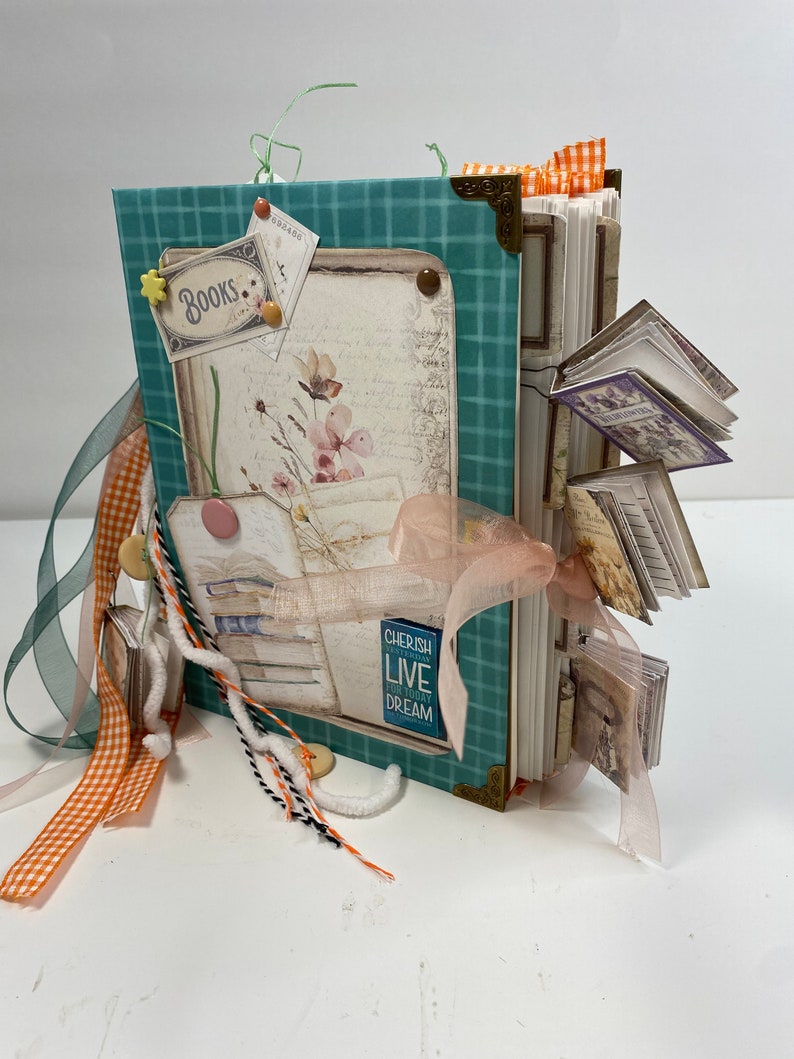 Book Junk Journal Handmade Gift Scrapbook Album - Etsy