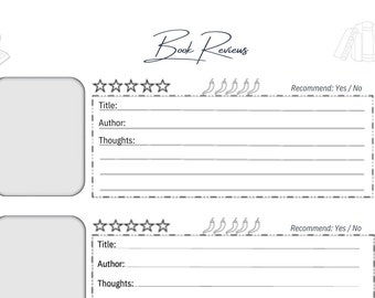 Book Rating Digital - Etsy