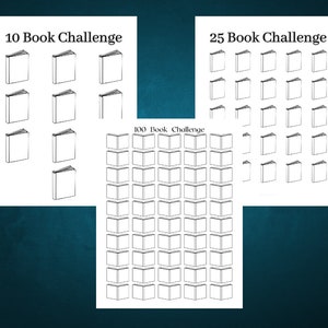 Printable Book Challenge Tracker: Reading Journal (digital Download) - Etsy