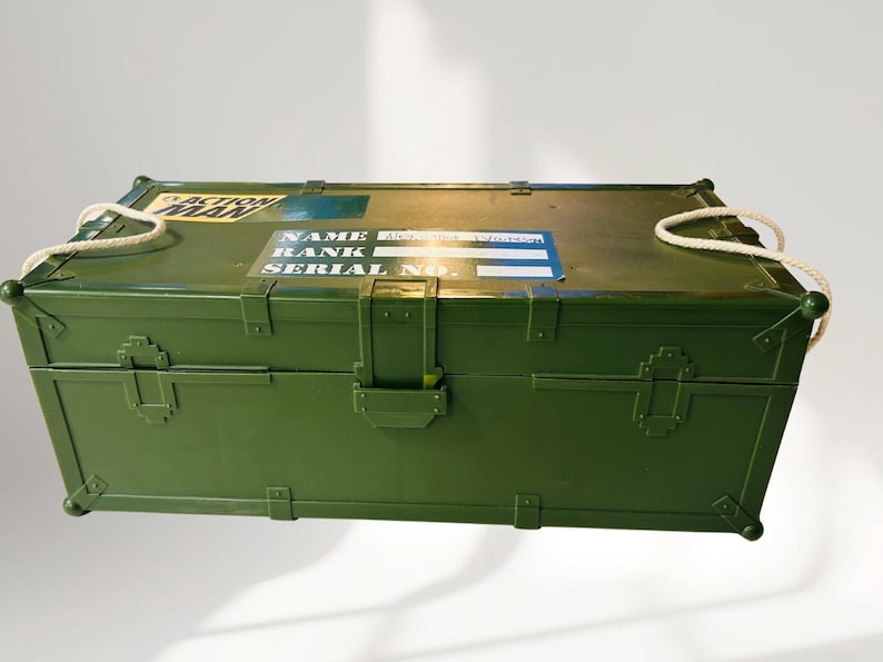 Vintage Hasbro Action Man Set – 12-inch Figure, Helicopter & Storage ...