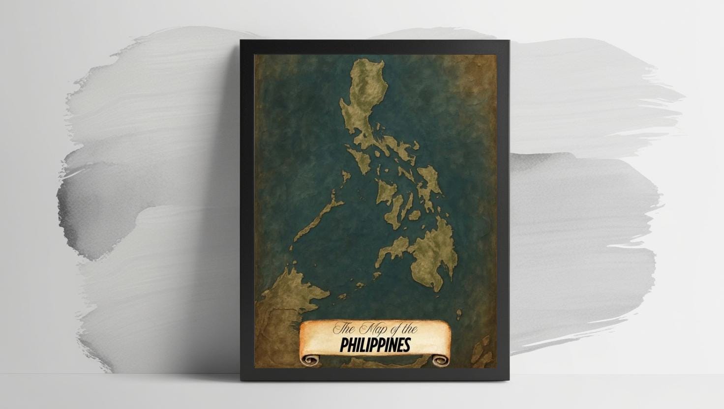 Philippine Map L Aesthetic Map Wall Art Prints L Map Photography ...