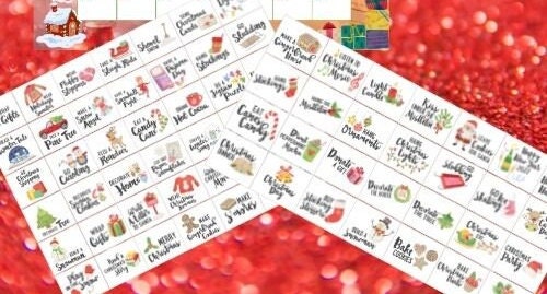 Printable Advent Calendar 70 Gift Tags Advent Calendar Tags - Etsy