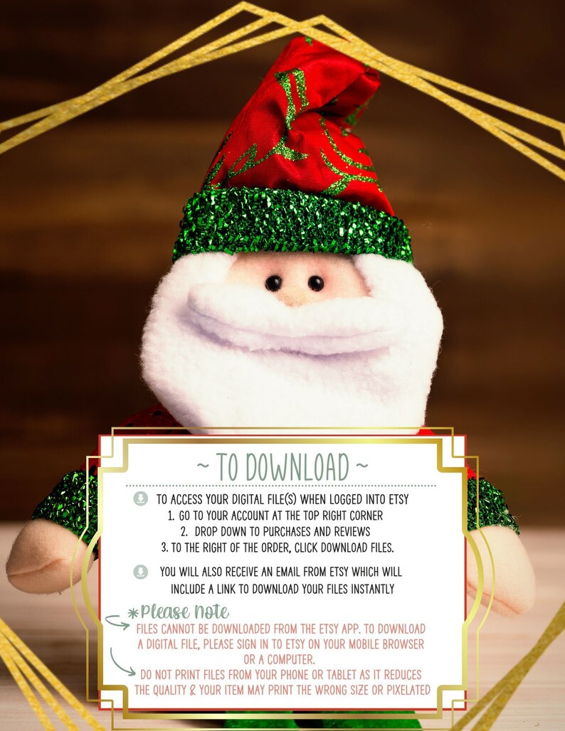 Letter to Santa PRINTABLE / Kids Letter to Santa / Santa - Etsy