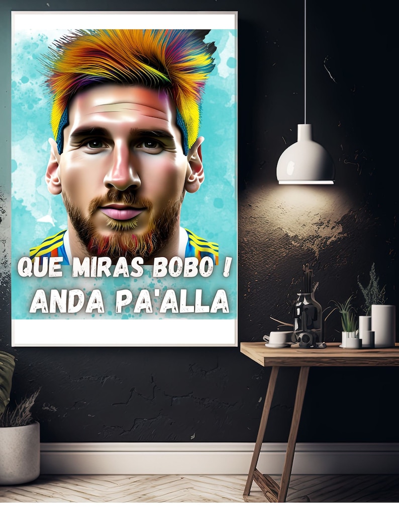 Messi que Miras Bobo Anda Pa' Alla PNG Digital T-shirts - Etsy Singapore