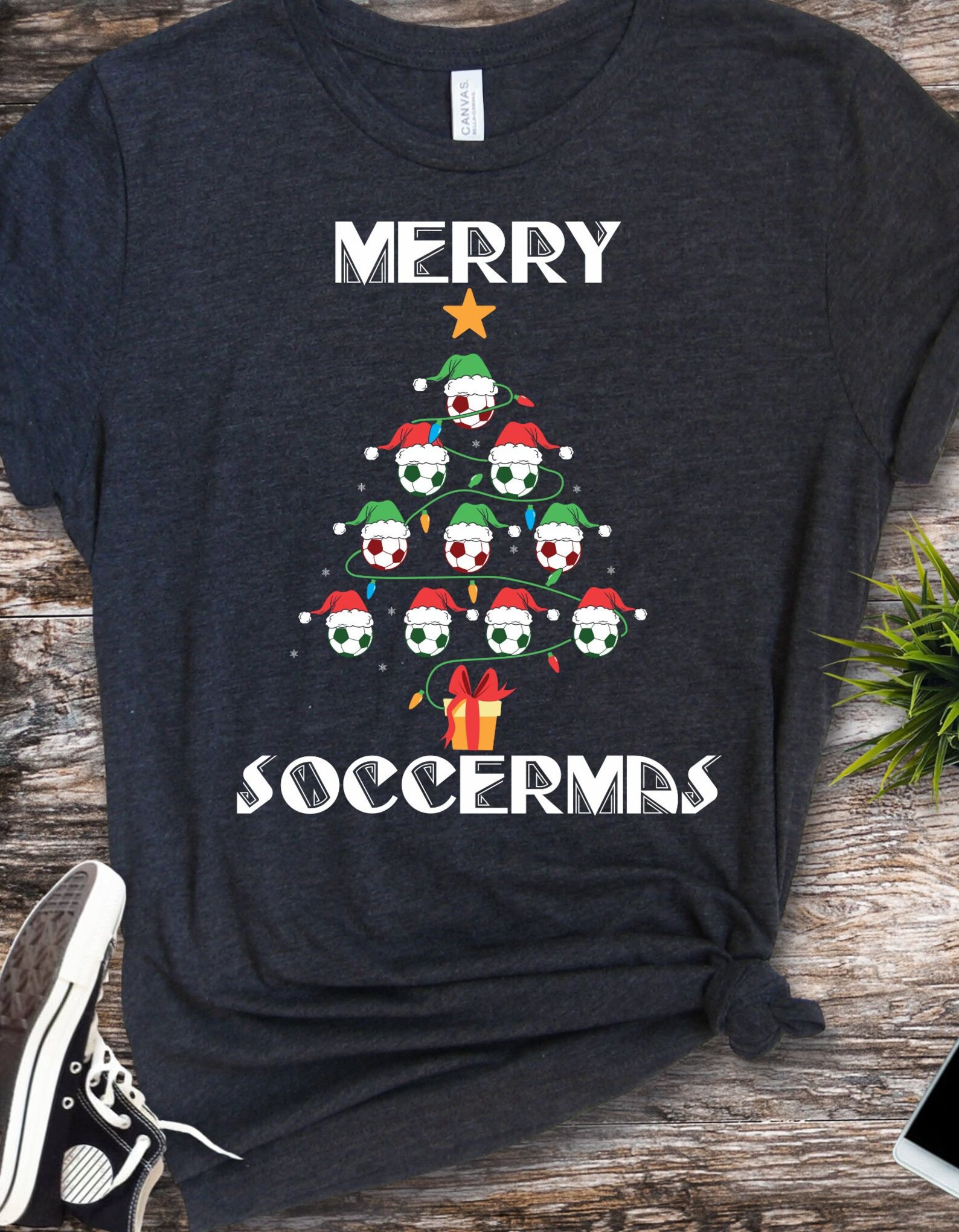 Soccer Christmas Tree PNG, Soccer Lover Xmas Tree , Soccer Christmas ...
