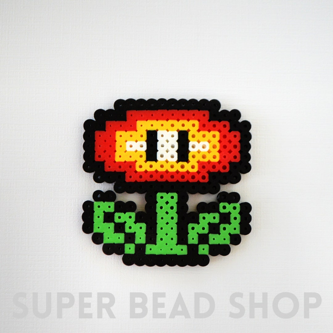 Super Mario Fire Flower Perler Pixel Art - Etsy