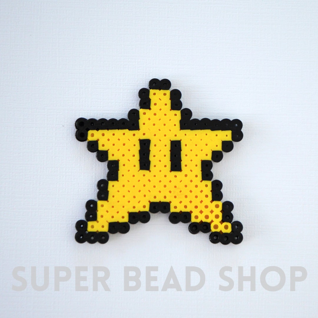 Super Mario Super Star Perler Pixel Art - Etsy