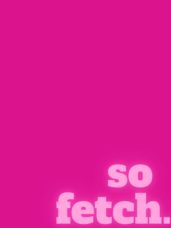 So Fetch Printable Poster - Etsy